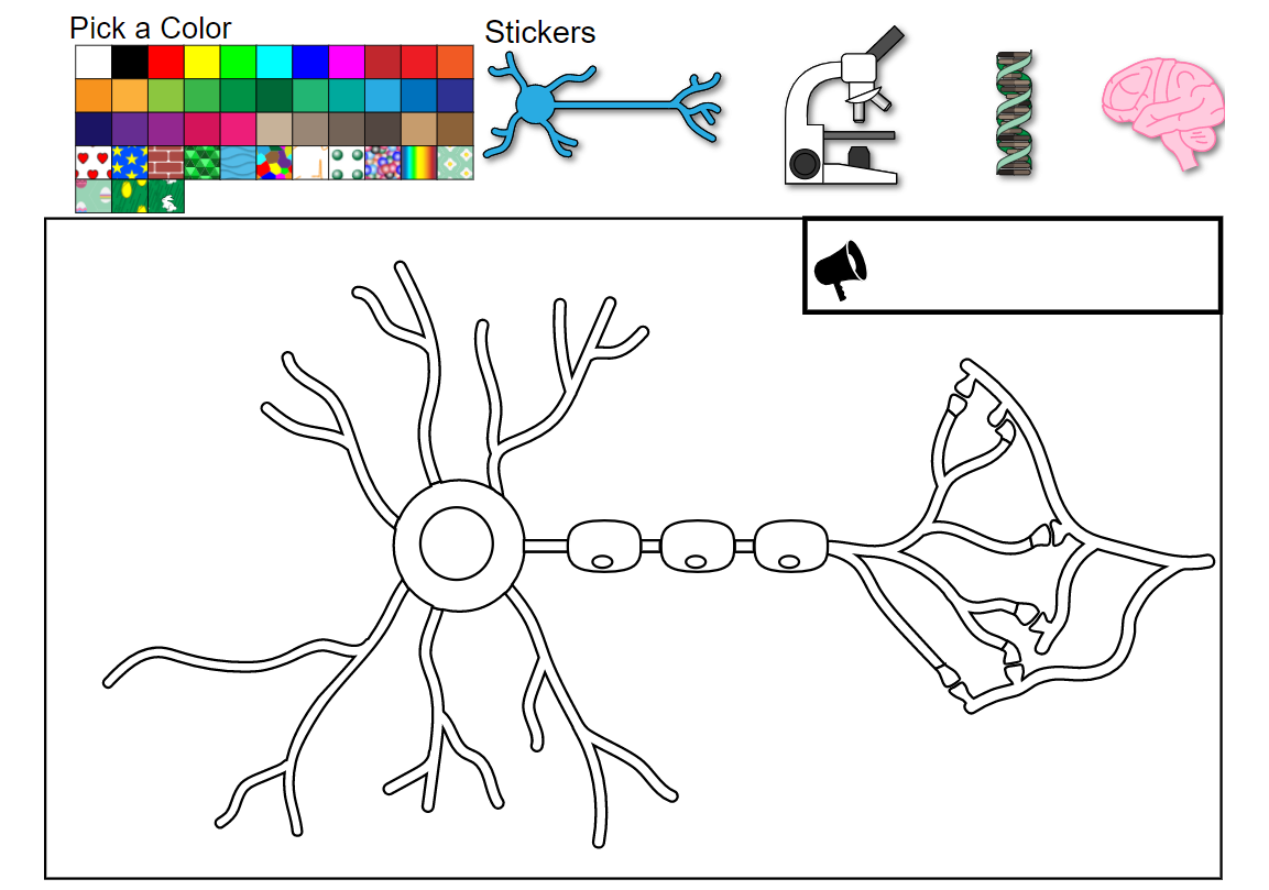 Neuron Coloring - Color a picture of a neuron!